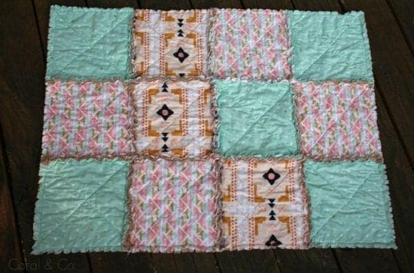 DIY Rag Quilt Tutorial with a Modern Touch - Coral + Co.