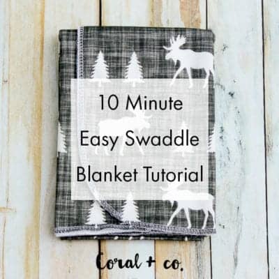 Easy DIY Baby Swaddle Blanket Pattern and Tutorial - Coral + Co.
