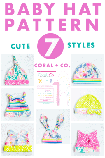 DIY Baby Hat Sewing Pattern and Tutorial - Knit Baby Hat