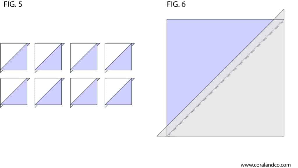 The Magic 8 Quilt Block - Make 8 Half Square Triangles at a Time!