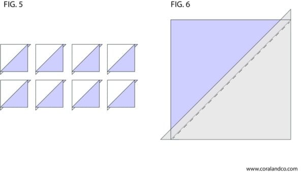 The Magic 8 Quilt Block - Make 8 Half Square Triangles at a Time!