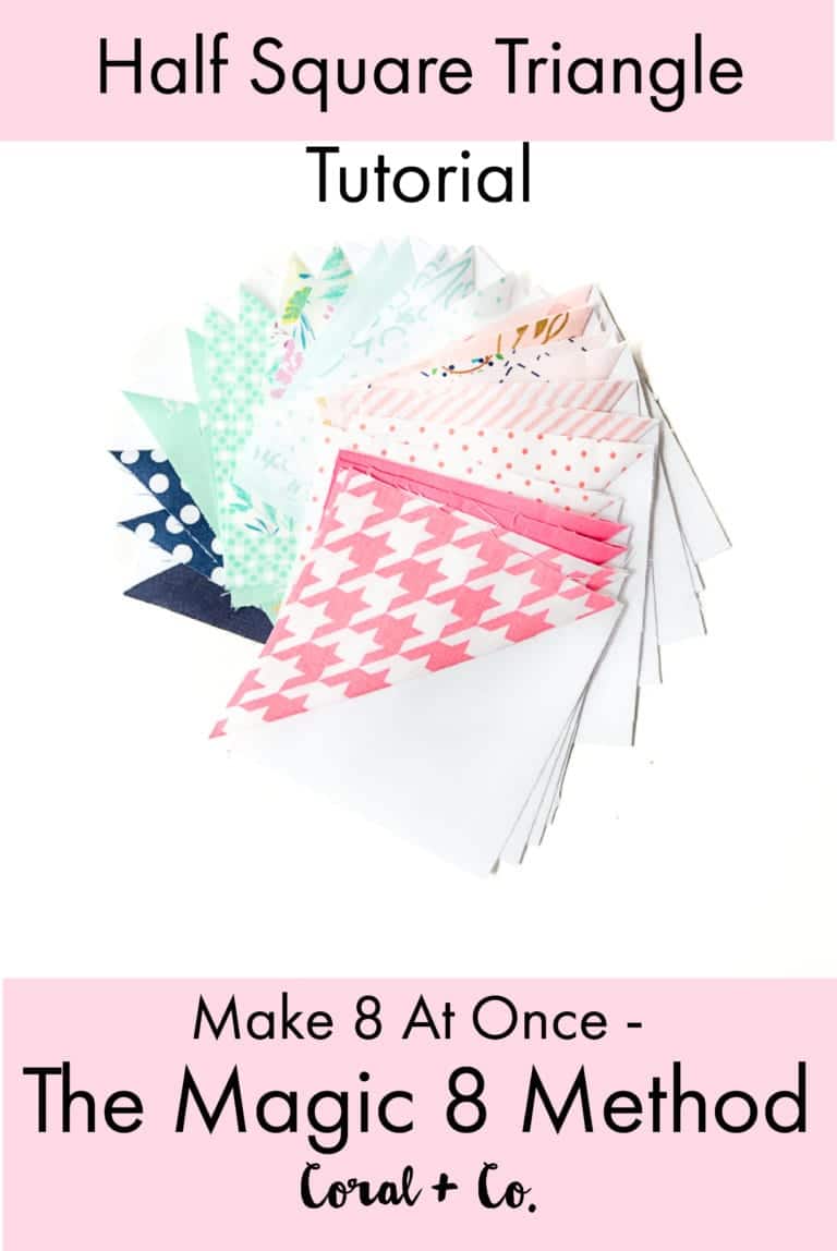 The Magic 8 Quilt Block - Make 8 Half Square Triangles at a Time!