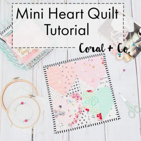 Free Heart Quilt Pattern - Easy Heart Block Quilt Tutorial