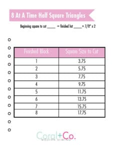 The Magic 8 Quilt Block - Make 8 Half Square Triangles at a Time!