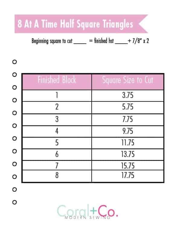 The Magic 8 Quilt Block - Make 8 Half Square Triangles at a Time!