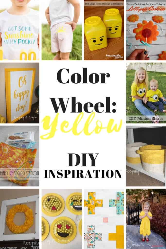 DIY Color Wheel with Yellow color Inspiration + Block Party - Coral + Co.