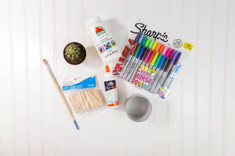 Diy Popsicle Stick Planter Tutorial Easy Project To Make With Kids