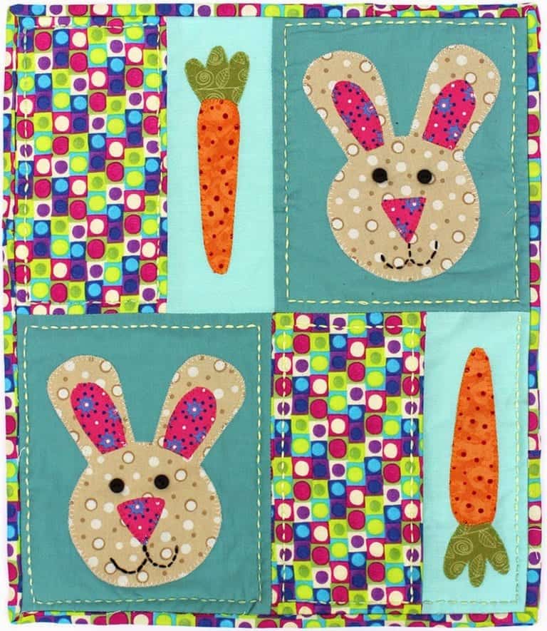 25+ Easter Bunny Quilt Patterns to Sew and More - Coral + Co.