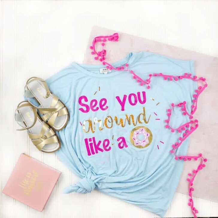 Donut SVG for Cricut - See You Around Like a Donut T-shirt - Coral + Co.