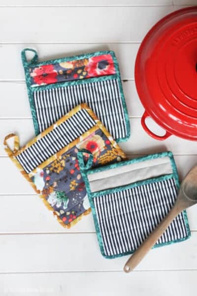 15+ FREE Pot Holder Patterns to Sew: Get Crafting - Coral + Co.