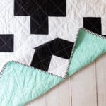 Free Swiss Cross Quilt Pattern - A Modern Black and White Quilt