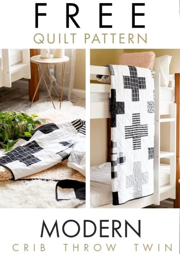 MODERN QUILT PATTERN FOR BEGINNERS - AND A GIRLS BEDROOM REVEAL - Coral ...