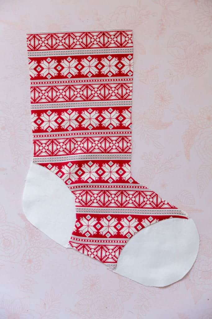 Free Christmas Stocking Sewing Pattern with Toe Patch - Coral + Co.