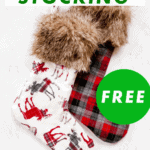 Faux Fur Cuff Christmas Stocking with FREE Pattern - Coral + Co.