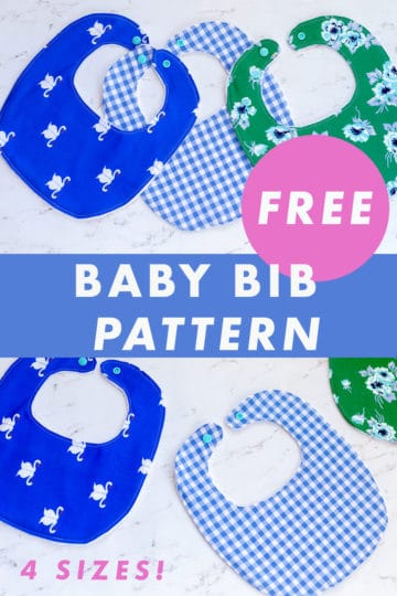 Baby Bib Pattern - FREE Sewing Pattern in Four Sizes! - Coral + Co.