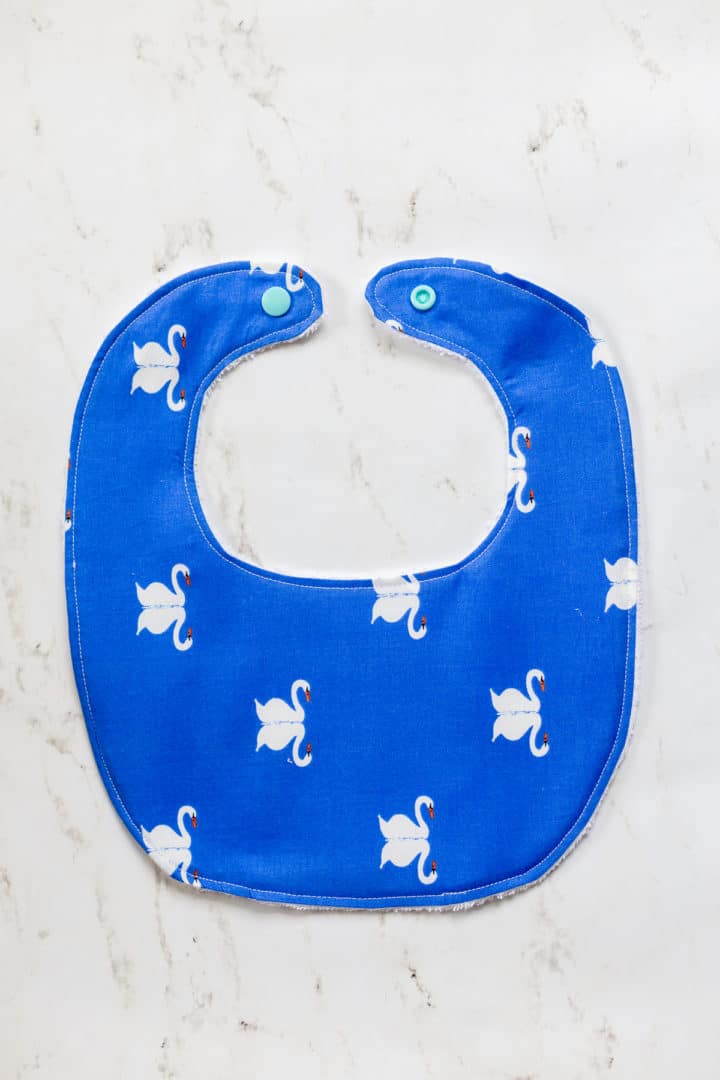 Side Snap Baby Bib Pattern with Terry Cloth - Coral + Co.