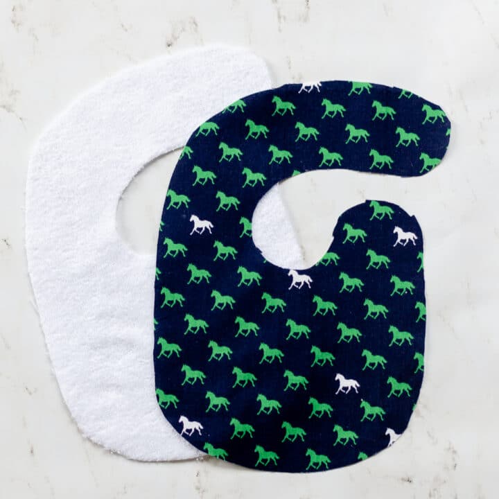 Side Snap Baby Bib Pattern with Terry Cloth - Coral + Co.