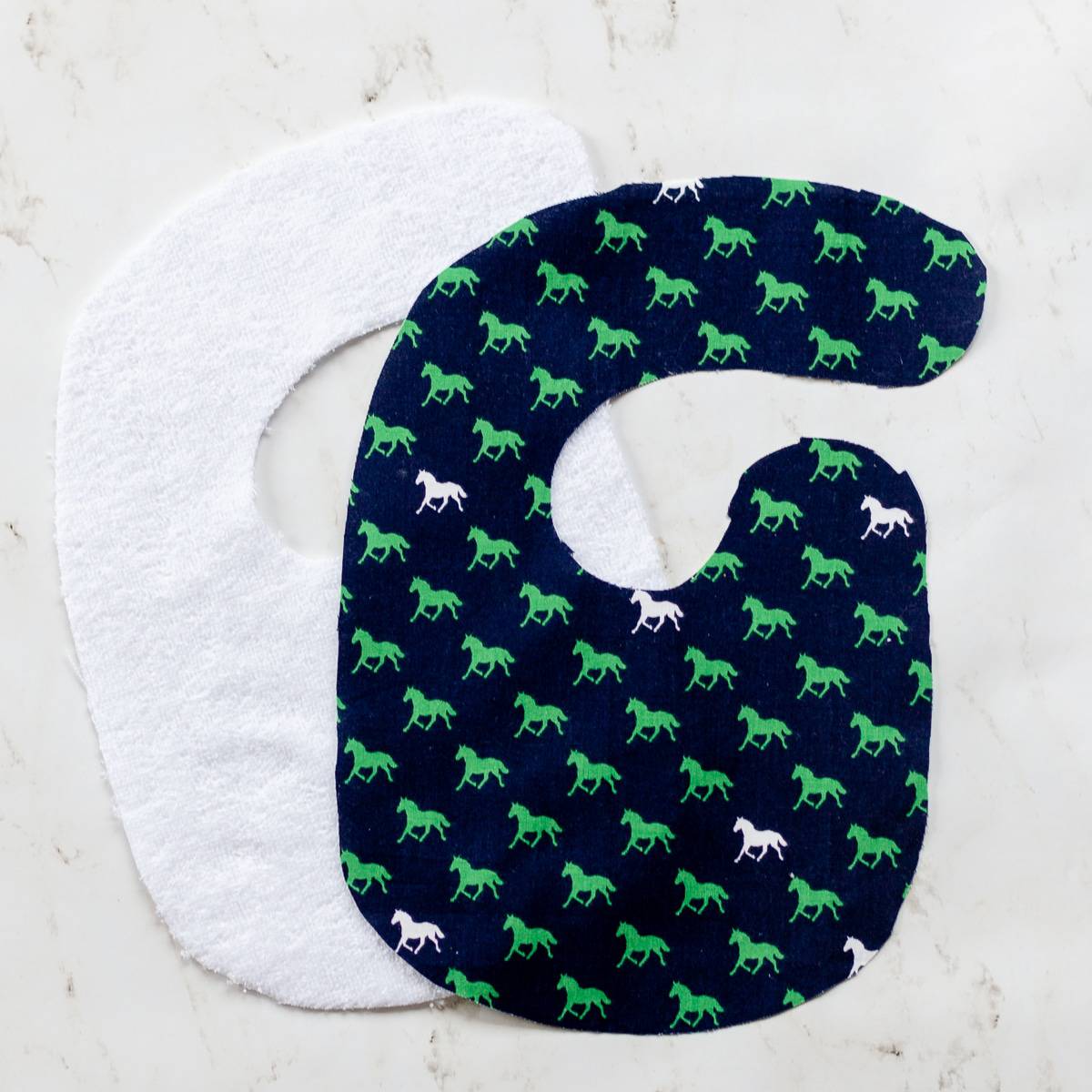 Side Snap Baby Bib Pattern with Terry Cloth - Coral + Co.