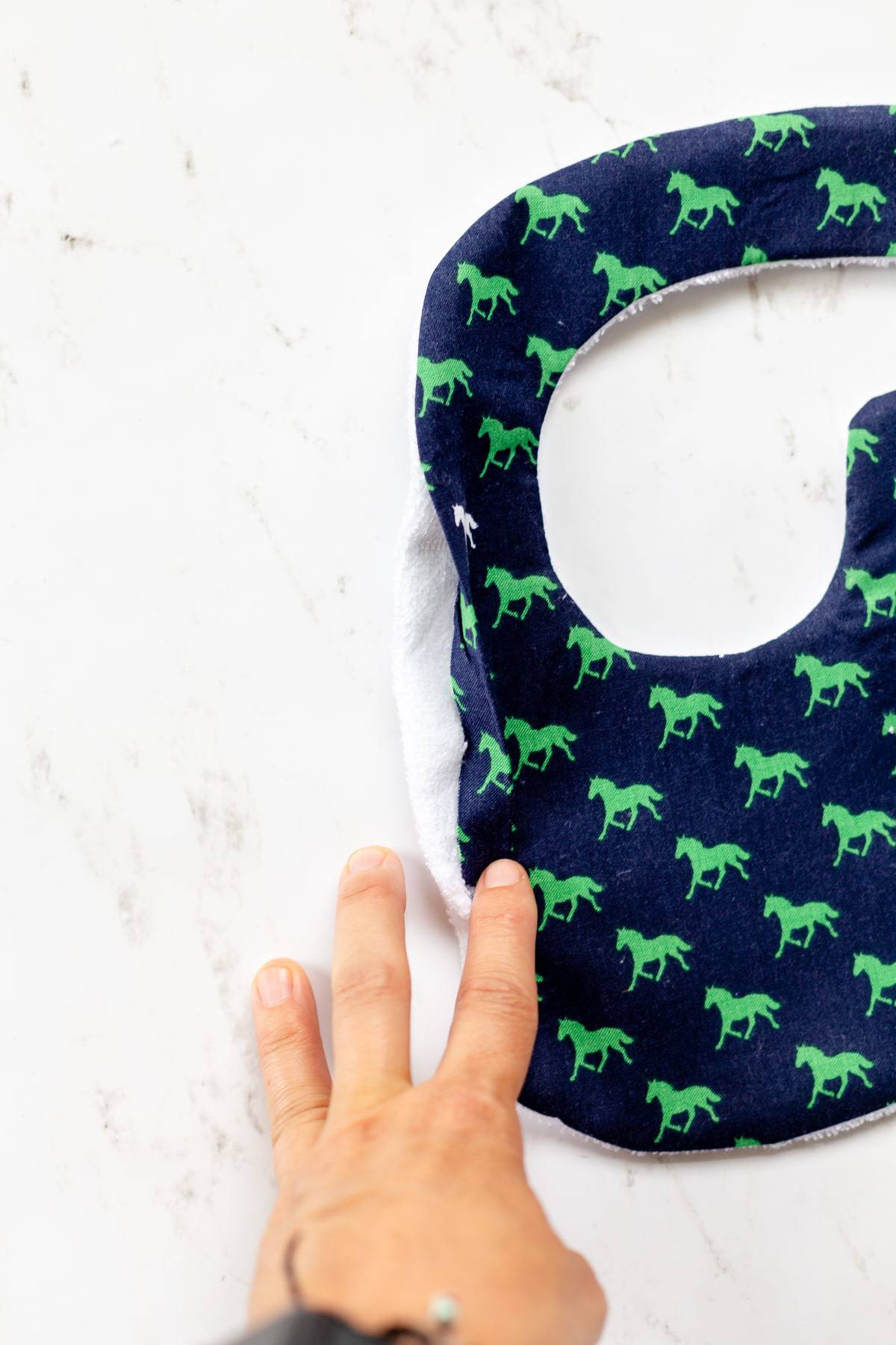 Side Snap Baby Bib Pattern with Terry Cloth - Coral + Co.