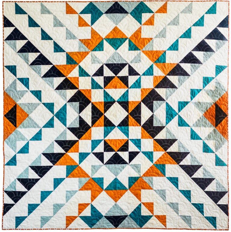 25+ Half Square Triangle Quilt Patterns - Coral + Co.