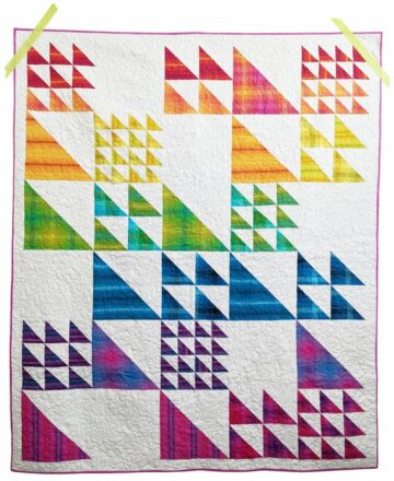 25+ Half Square Triangle Quilt Patterns - Coral + Co.