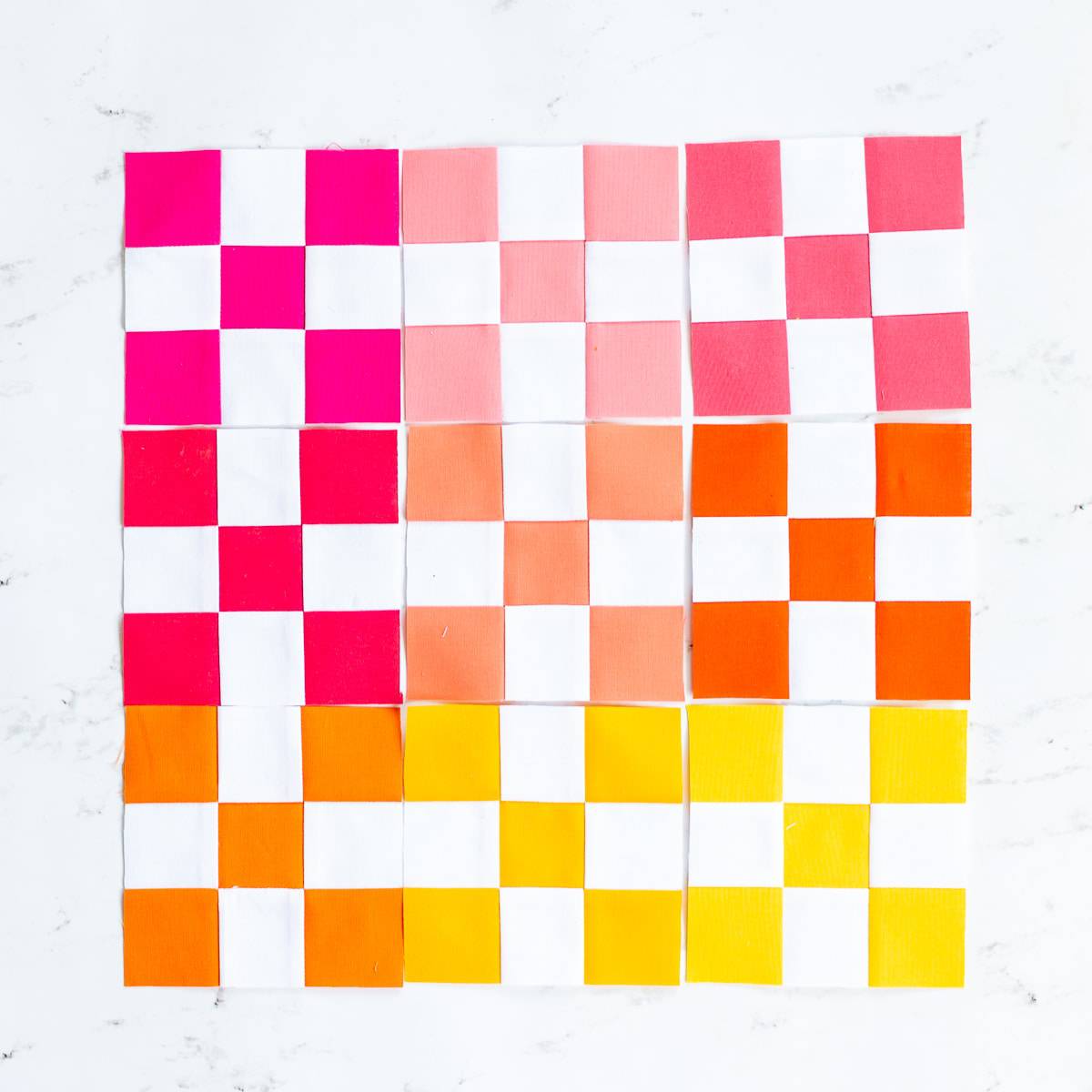 How to Sew a 9 Patch Quilt Block - Nine Patch Block Strip Piece or ...