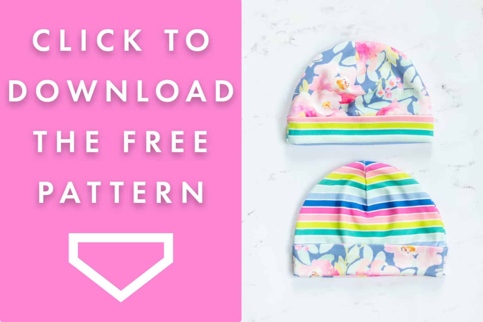 DIY Baby Hat Sewing Pattern and Tutorial - Knit Baby Hat