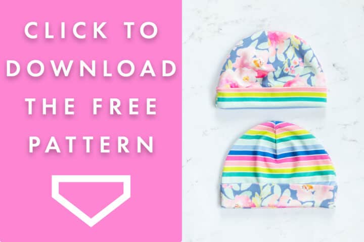 DIY Baby Hat Sewing Pattern and Tutorial - Knit Baby Hat