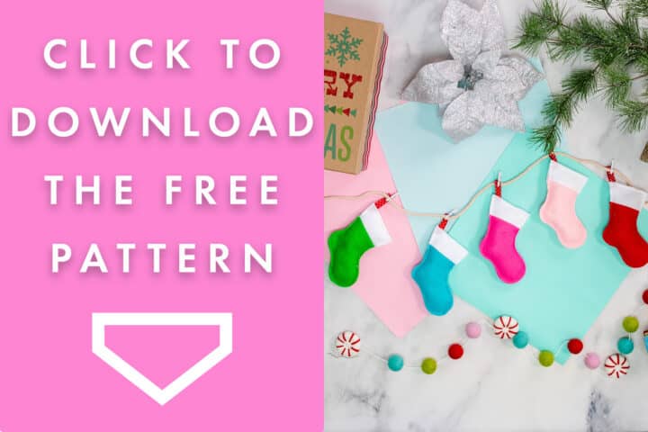 Mini Christmas Stocking Sewing Pattern + Make Adorable Holiday Garland ...