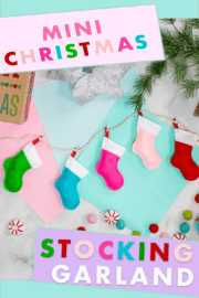 Mini Christmas Stocking Sewing Pattern + Make Adorable Holiday Garland ...