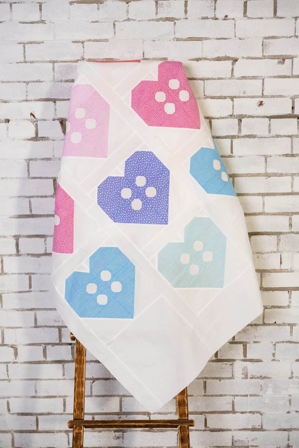 Button Up Baby Heart Quilt Pattern - Coral + Co.
